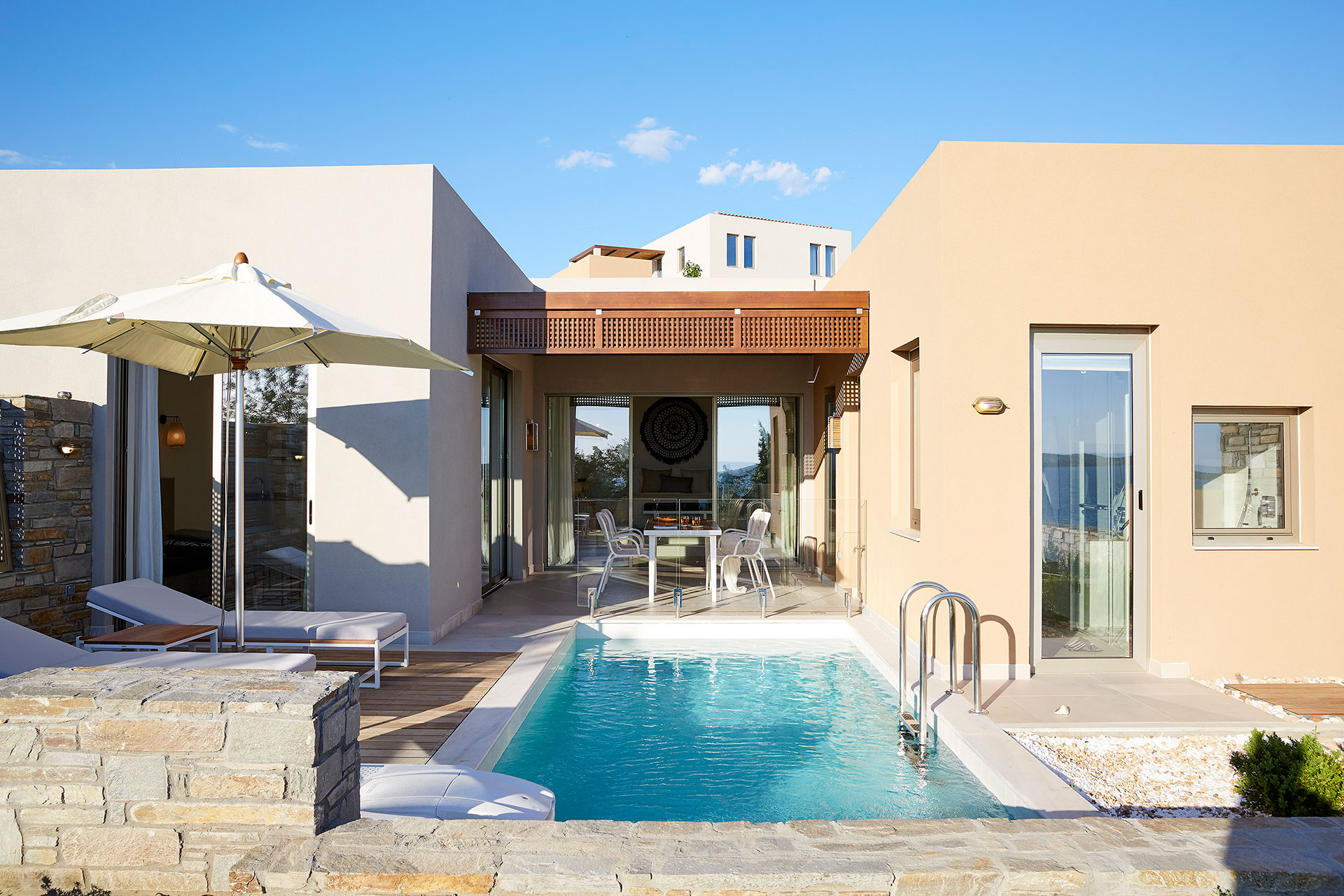 Halkidiki Ocean One Bedroom Villa with Pool | Eagles Villas